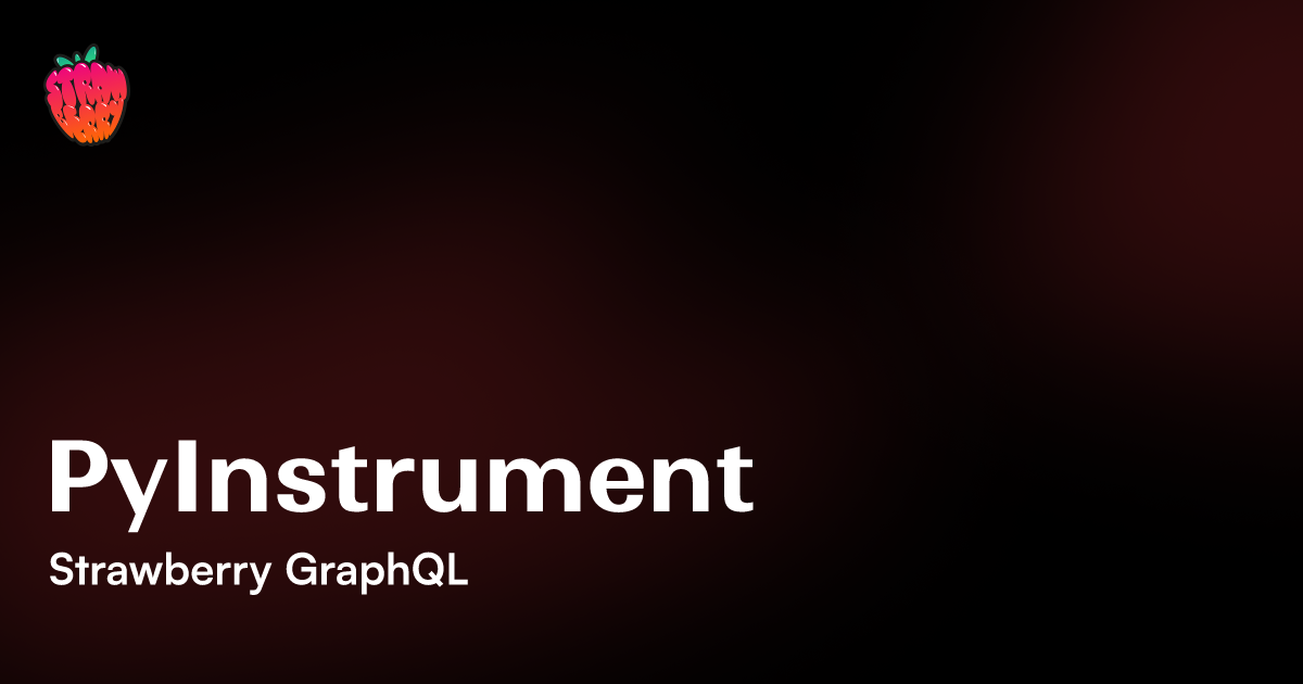 PyInstrument | 🍓 Strawberry GraphQL